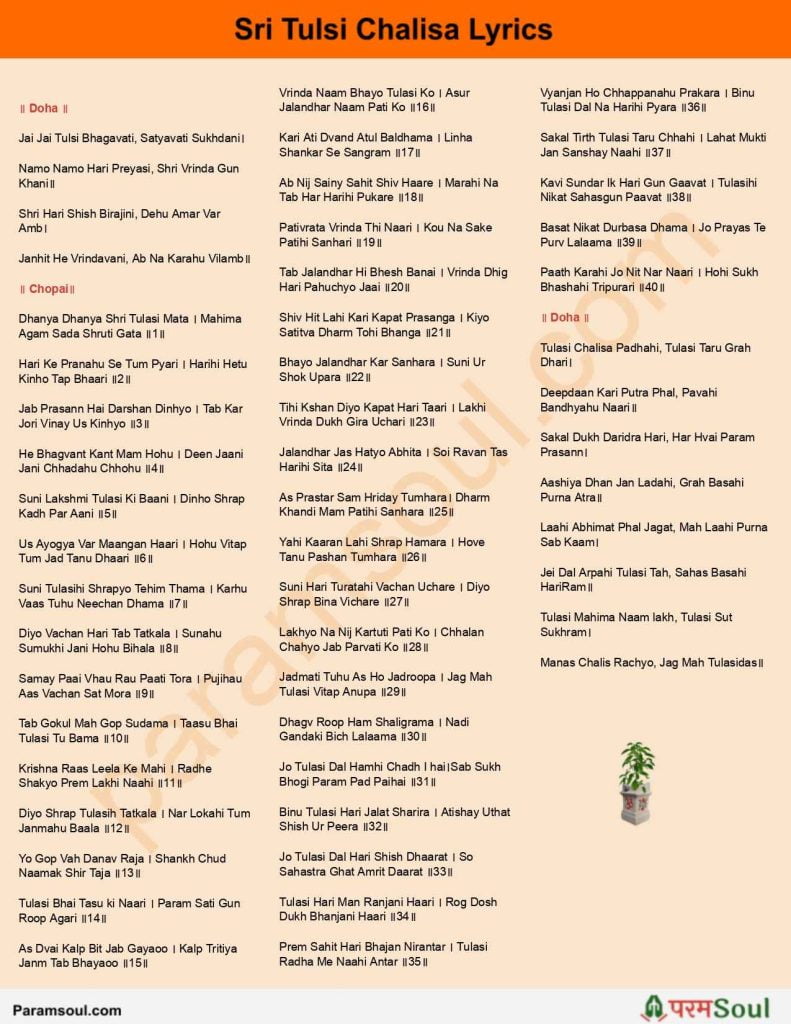 Tulsi Chalisa Lyrics: A Sacred Prayer to Invoke Blessings and Devotion